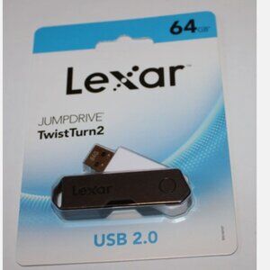 Lexar | Media | Lexar Jumpdrive Usb 2 Twist Turn 64 Gb Nip Flash Drive ...